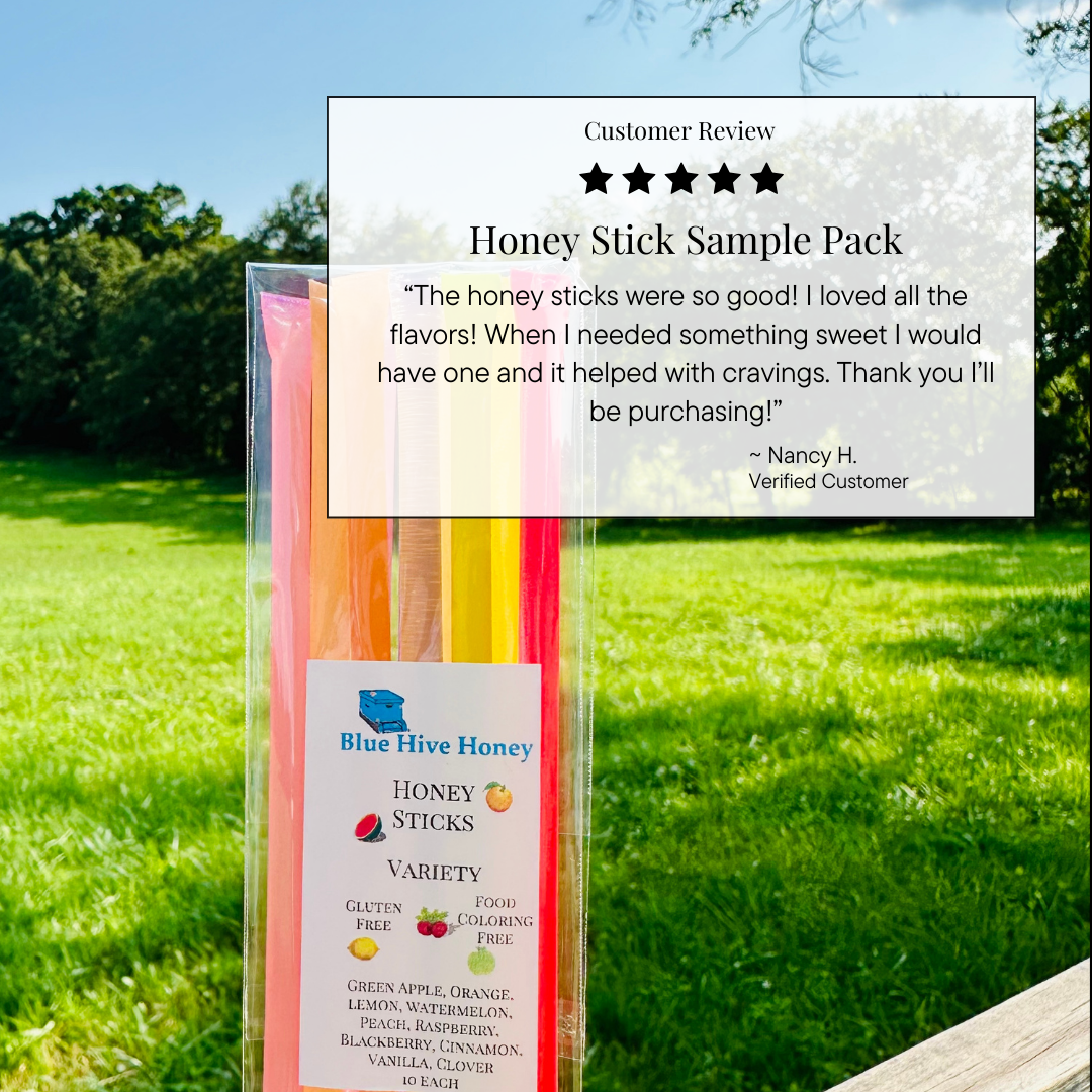 Honey Stick Sample Pack (Limit of 2 Per Customer) – Blue Hive Honey